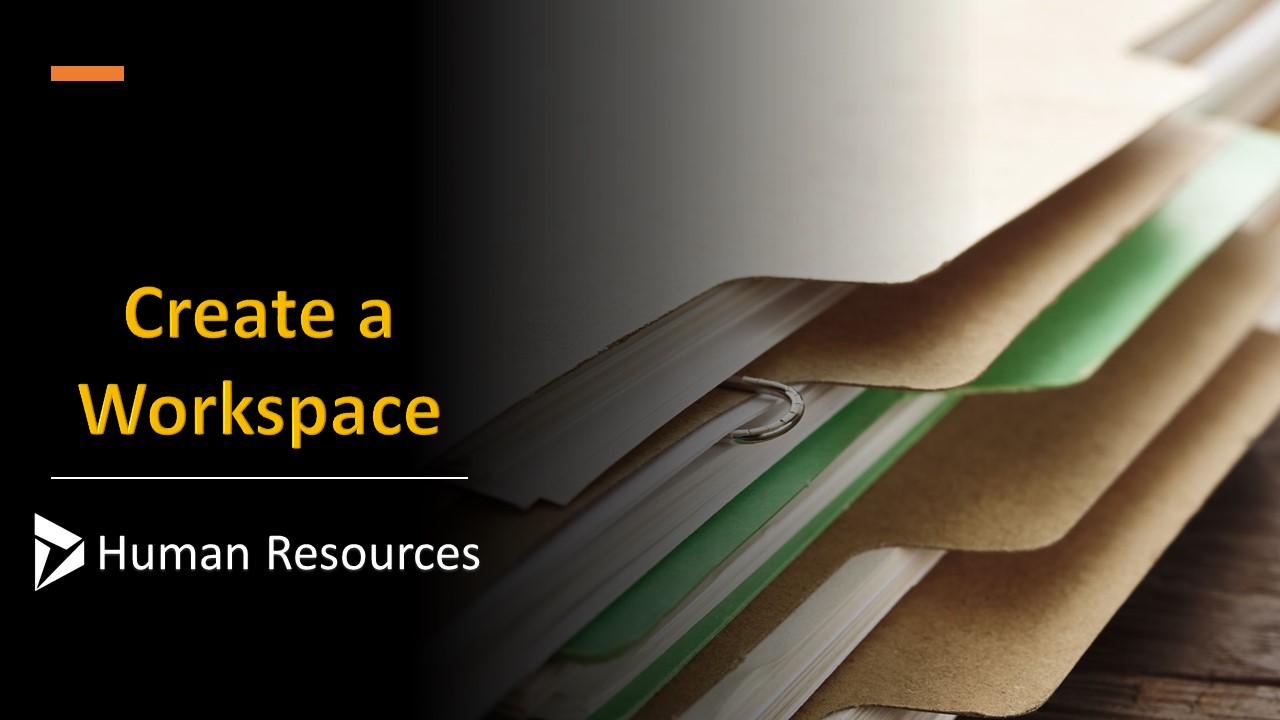 Create a workspace in D365 HR – PAVAN KUMAR DRONAMRAJU
